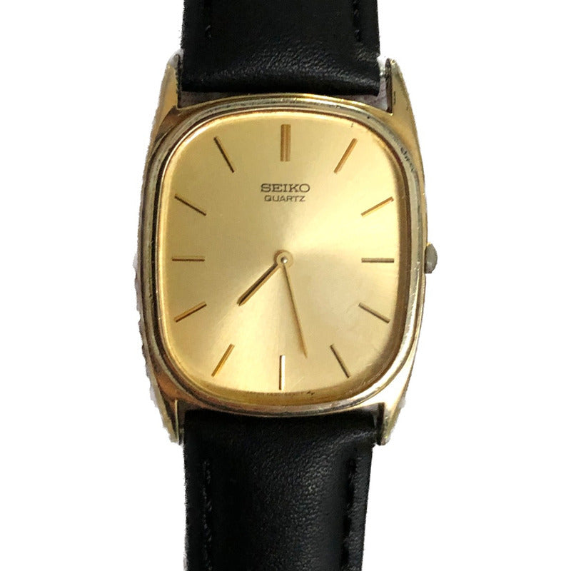 Reloj Seiko Hombre 1983 Dorado Ultraplano Minimalista Único – Don Crono